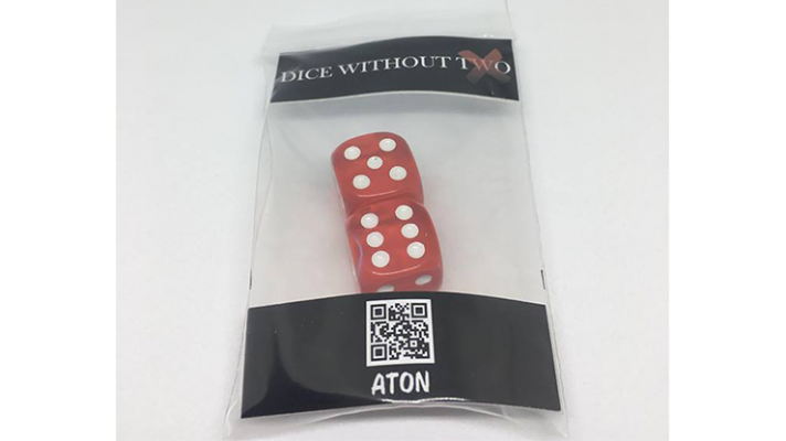 Dice Without Two CLEAR RED (2 Dice Set) - Trick