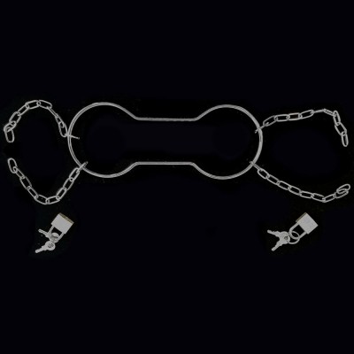 Houdini Chain Shackle Escape Cheat Handcuffs with Padlocks