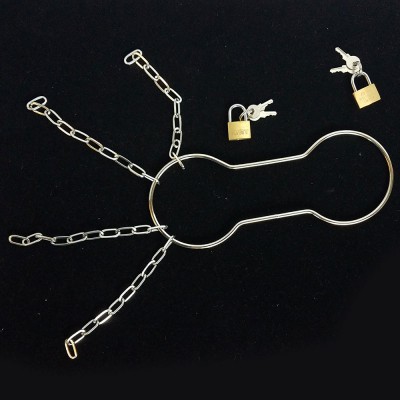 Houdini Chain Shackle Escape Cheat Handcuffs with Padlocks